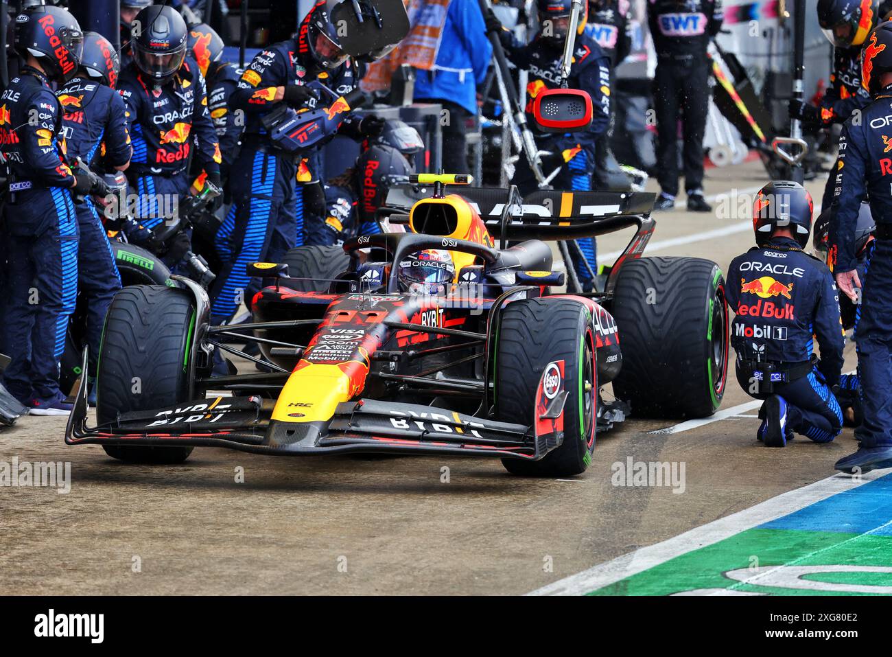 Silverstone, UK. 07th July, 2024. Sergio Perez (MEX) Red Bull Racing ...