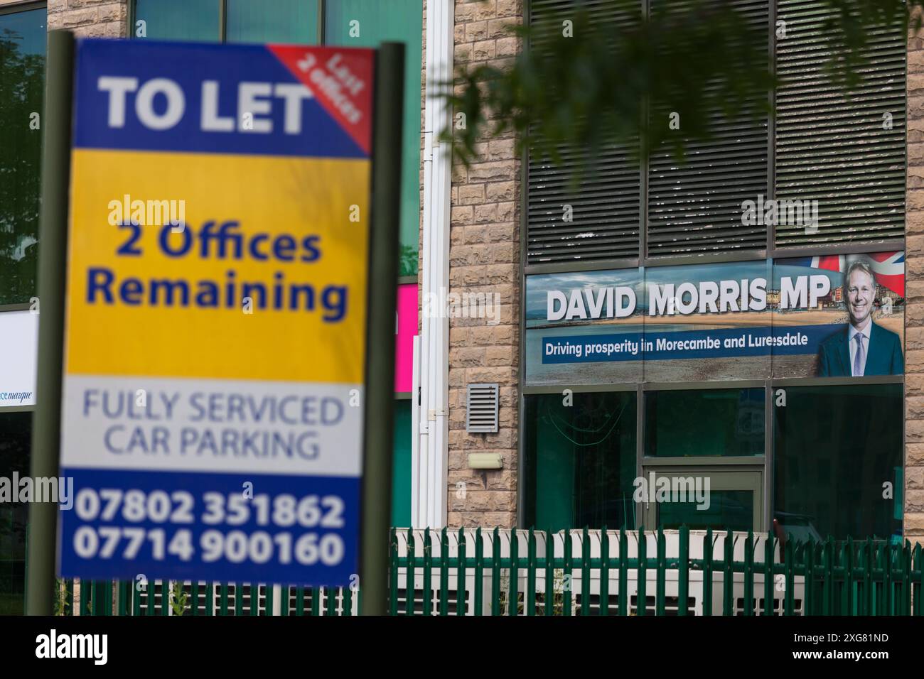 Former office of ousted Conservative / Tory MP for Morecambe and ...