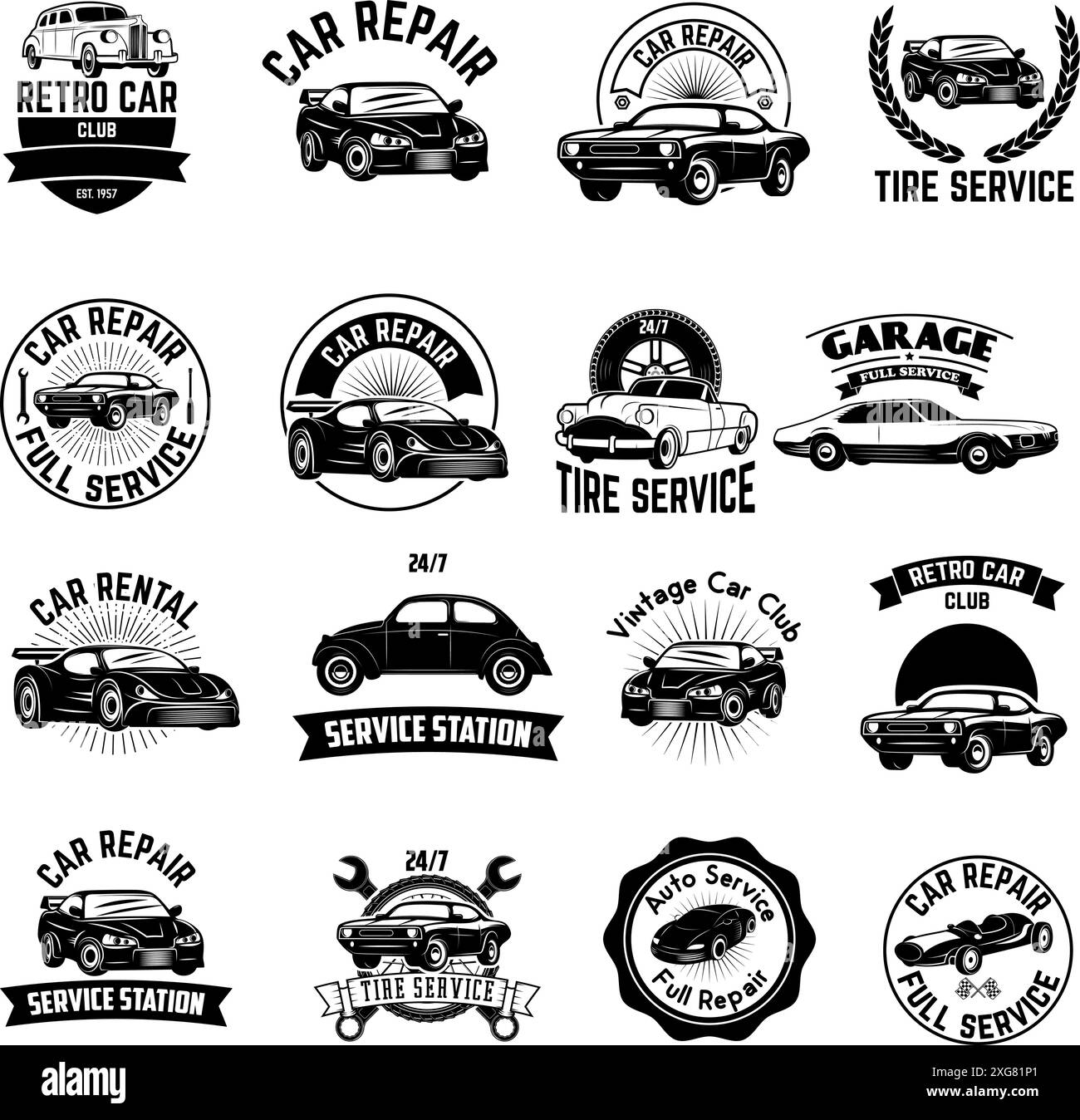 Vintage car identity Black and White Stock Photos & Images - Alamy