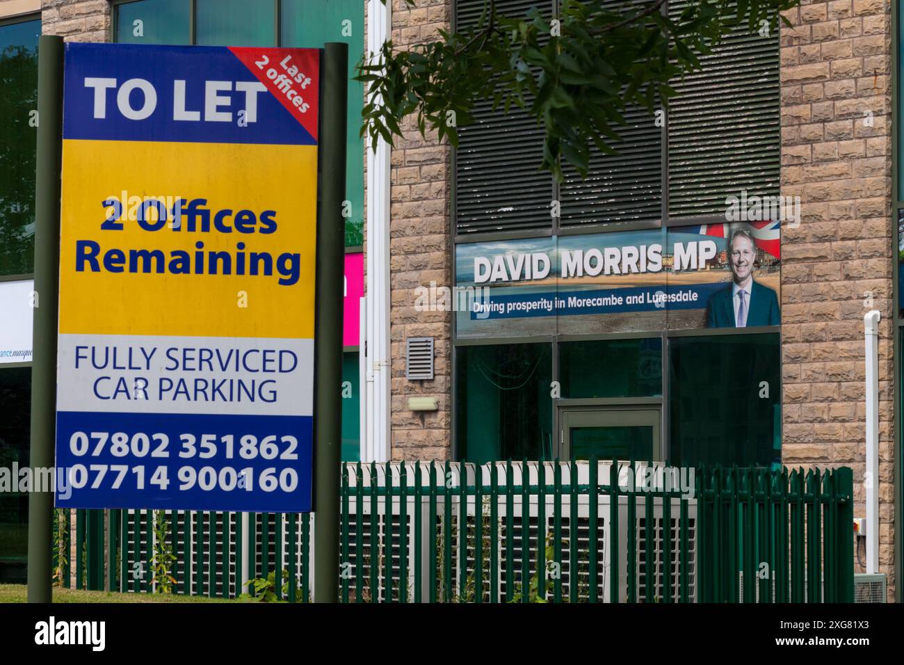 Former office of ousted Conservative / Tory MP for Morecambe and ...
