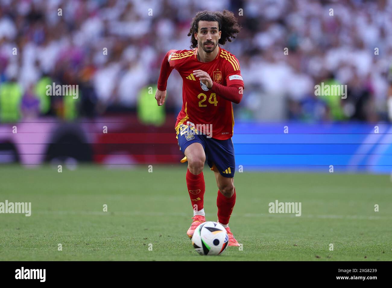Marc Cucurella of Spain in action during the Uefa Euro 2024 quarter ...