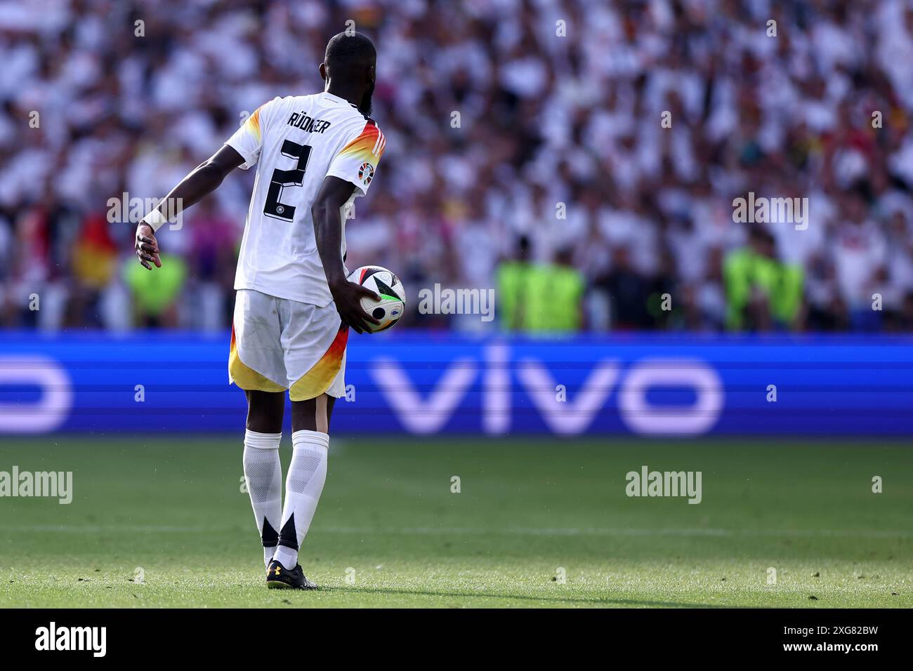 Antonio Rudiger of Germany in action during the Uefa Euro 2024 quarter ...