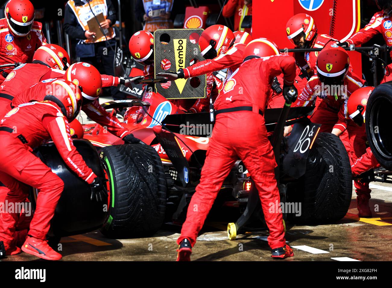Silverstone, UK. 07th July, 2024. Charles Leclerc (MON) Ferrari SF-24 ...