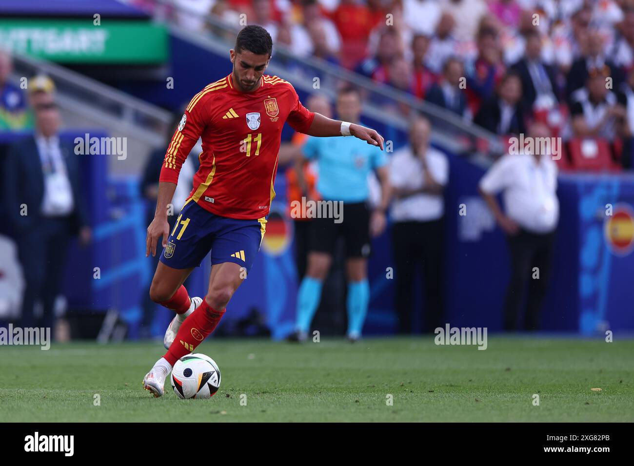Ferran Torres of Spain in action during the Uefa Euro 2024 quarter ...