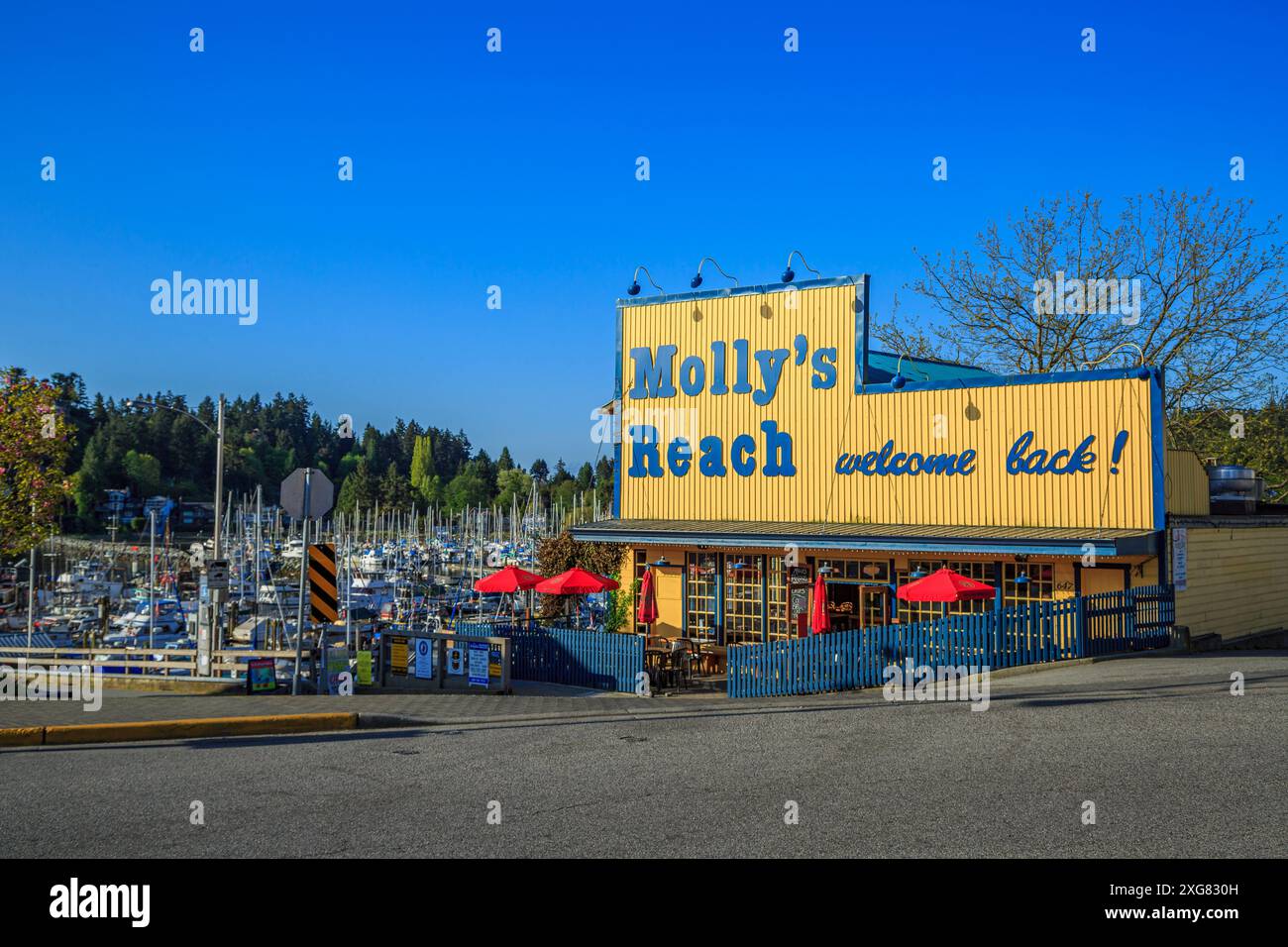 The iconic Molly's Reach restaurant on the waterfront in Gibsons ...