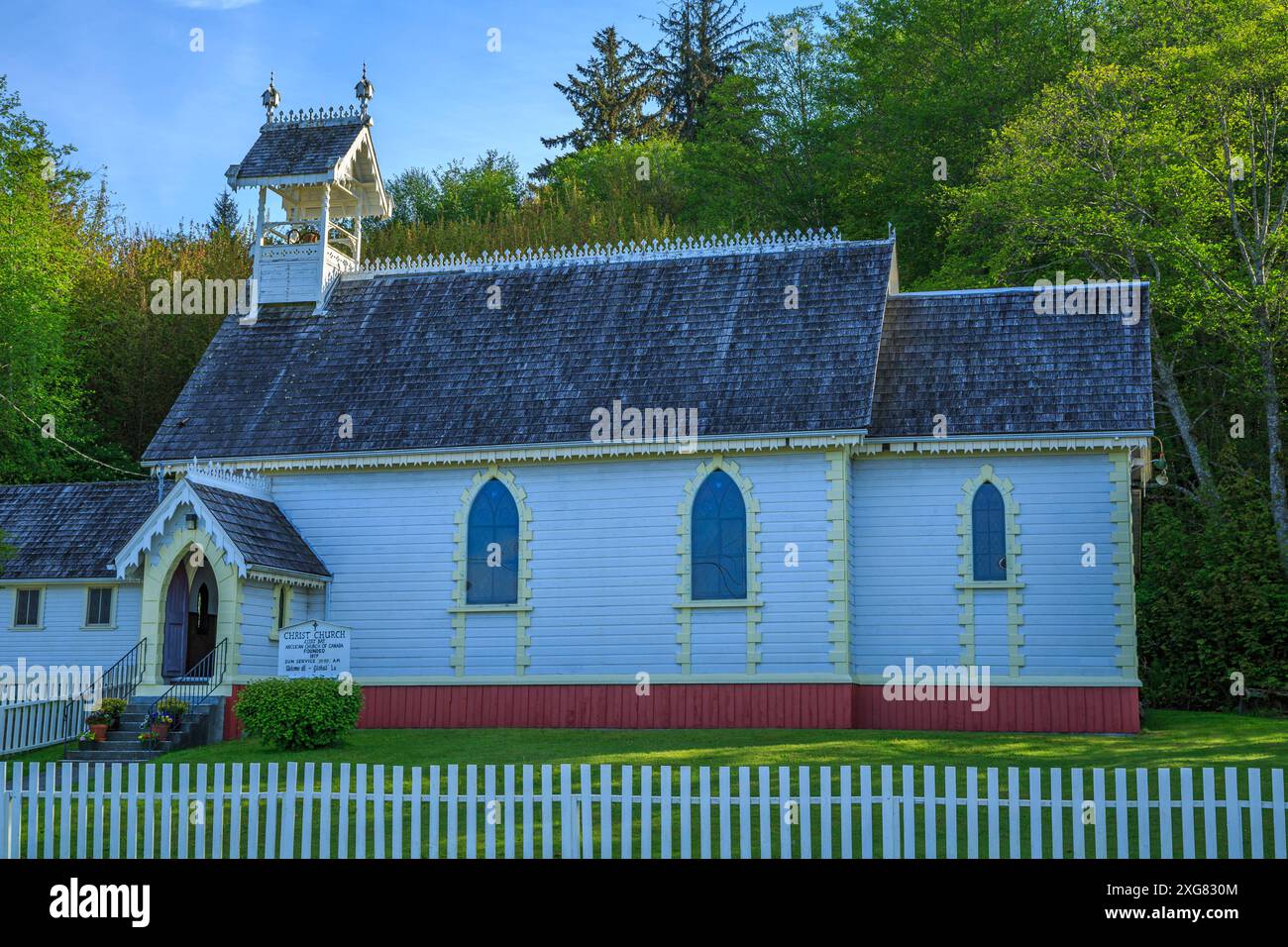 The historic Anglican church in Alert Bay, British Columbia was founded ...