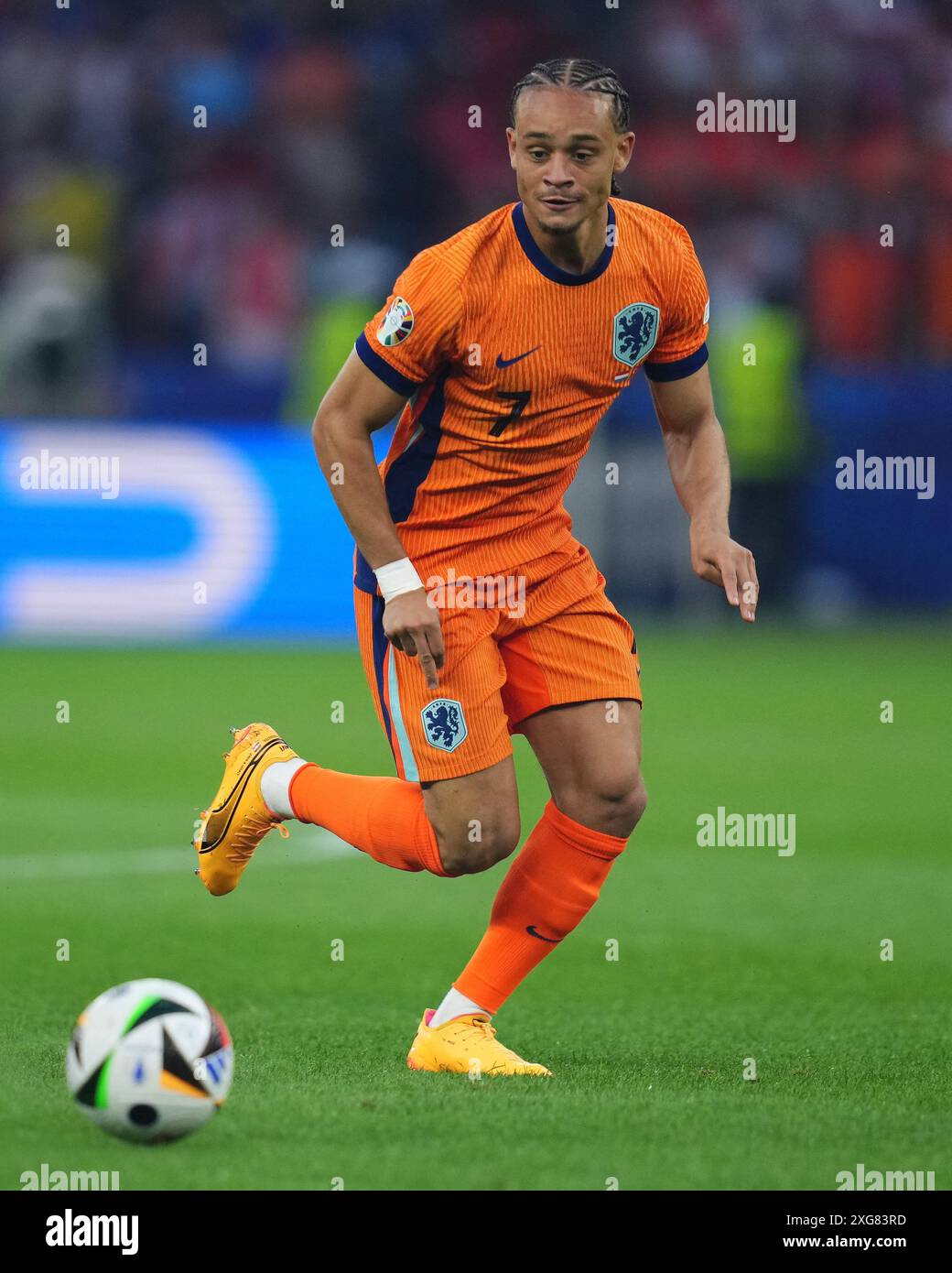 Xavi Simons of Netherlands during the UEFA Euro 2024 match between ...