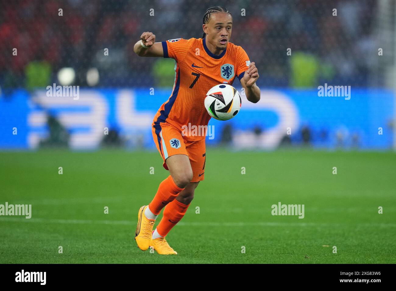 Xavi Simons of Netherlands during the UEFA Euro 2024 match between ...