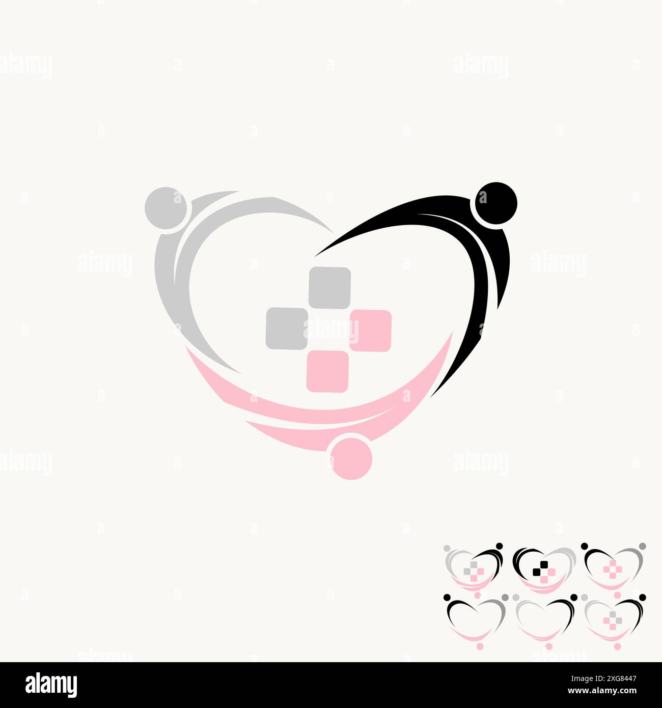 Cardiac care wellness icon hi-res stock photography and images - Alamy