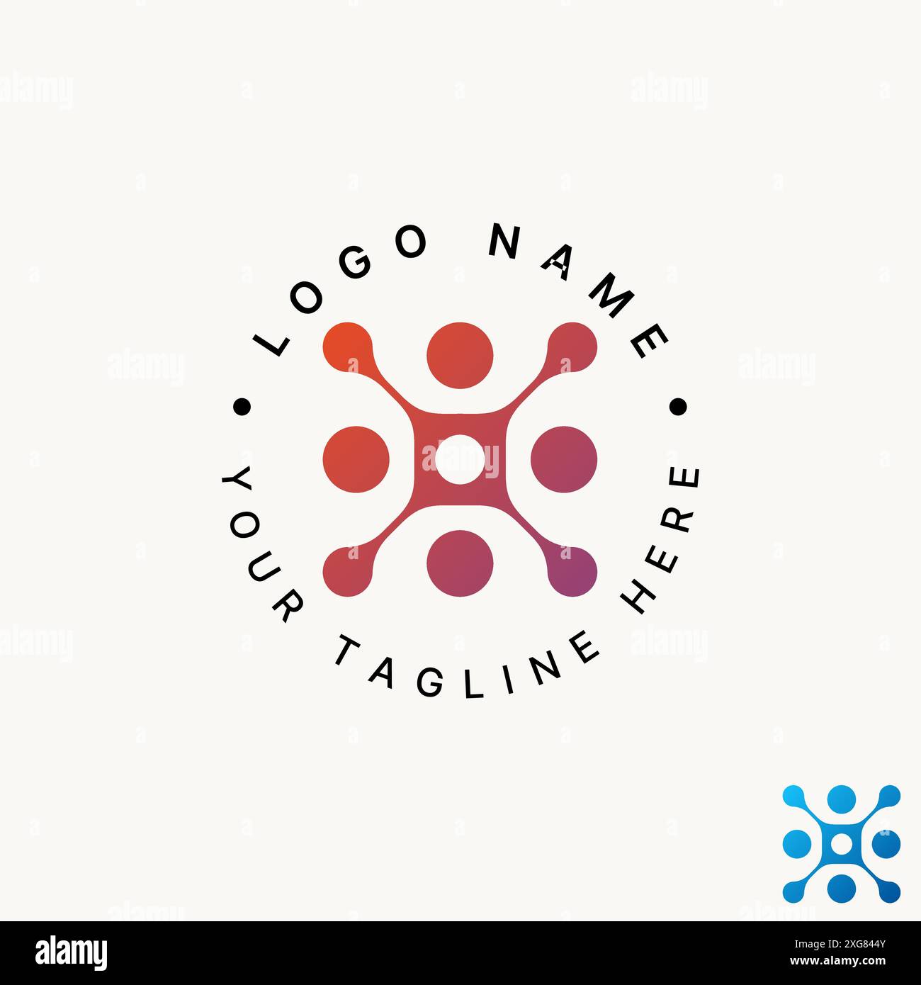 Logo design graphic concept creative premium vector stock X font star dots tech dynamic particle ...