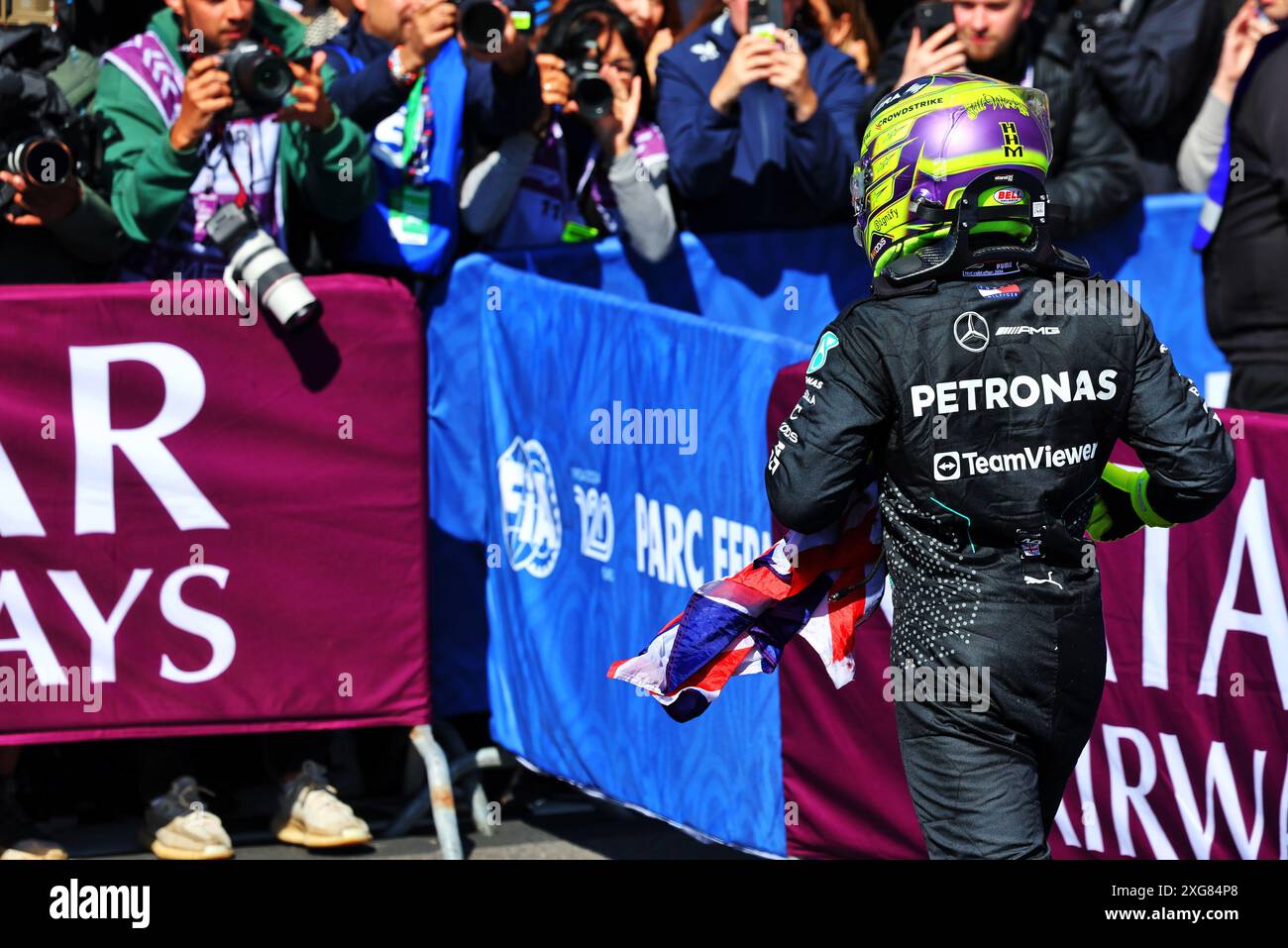 Silverstone, UK. 07th July, 2024. Race winner Lewis Hamilton (GBR ...