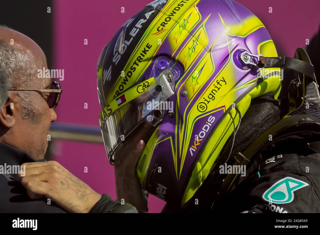 SILVERSTONE - Lewis Hamilton (Mercedes) wins the Grand Prix of Great ...