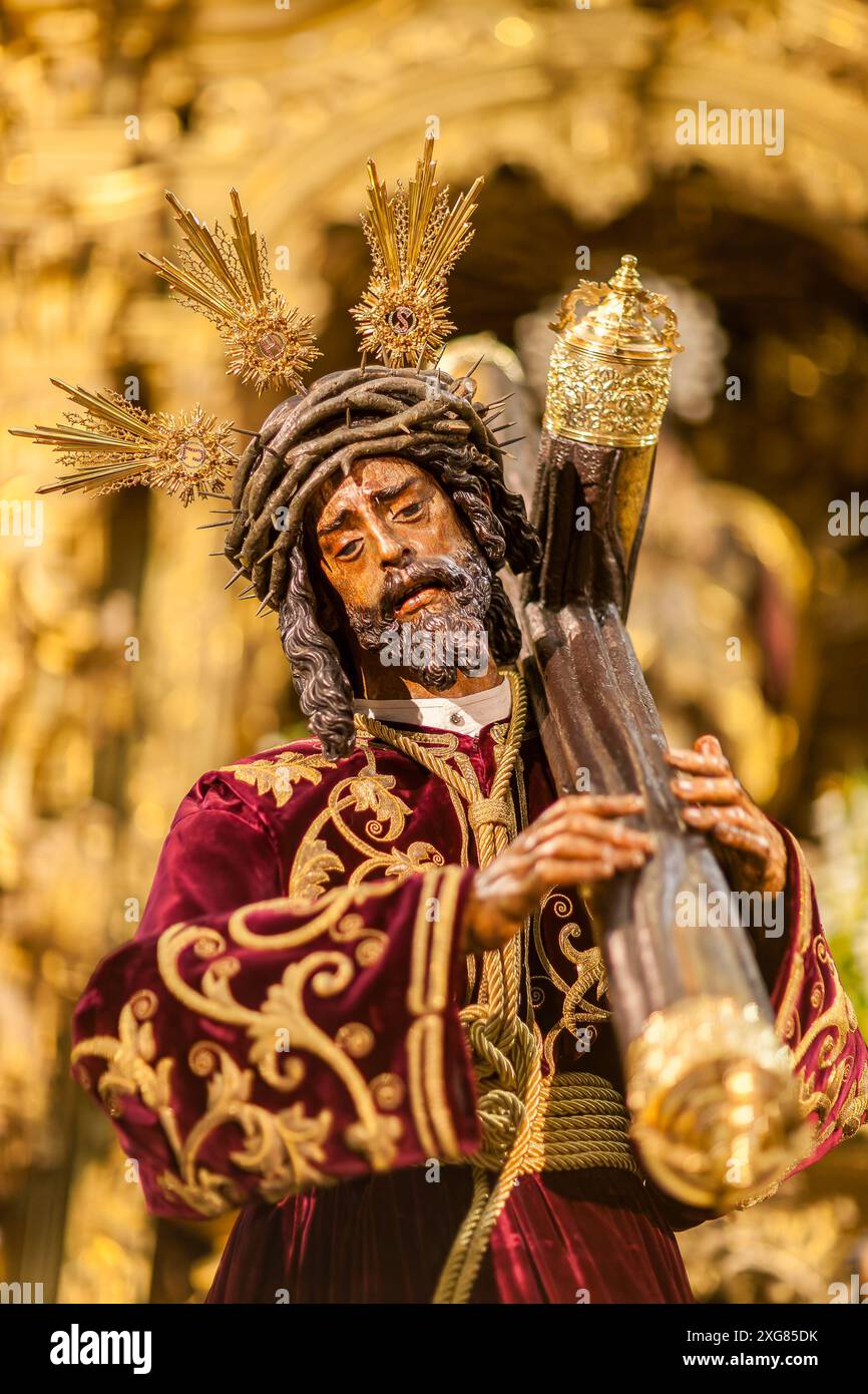 Detailed view of Jesus del Gran Poder, a masterpiece by Juan de Mesa ...
