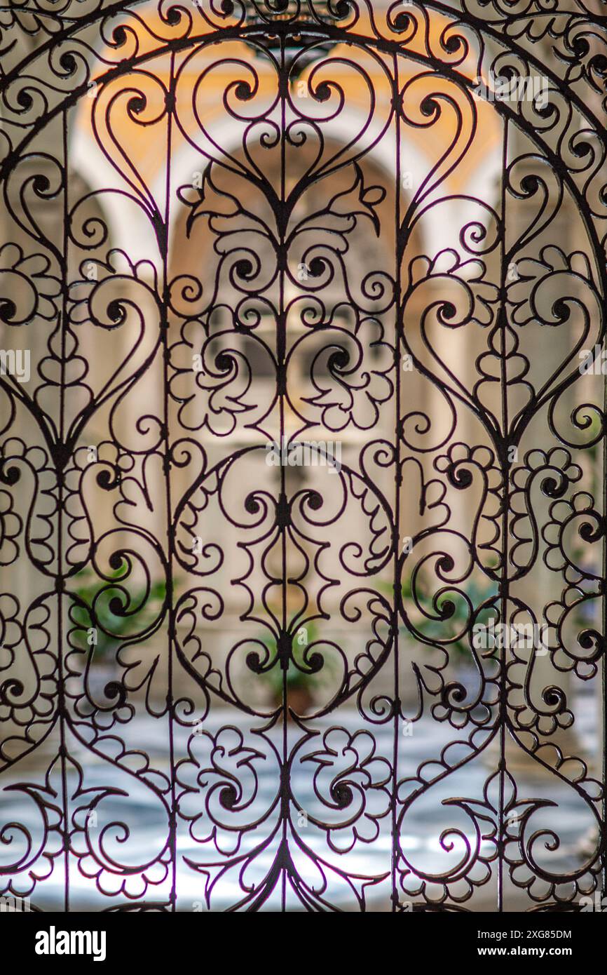 Intricate wrought iron gate hi-res stock photography and images - Alamy