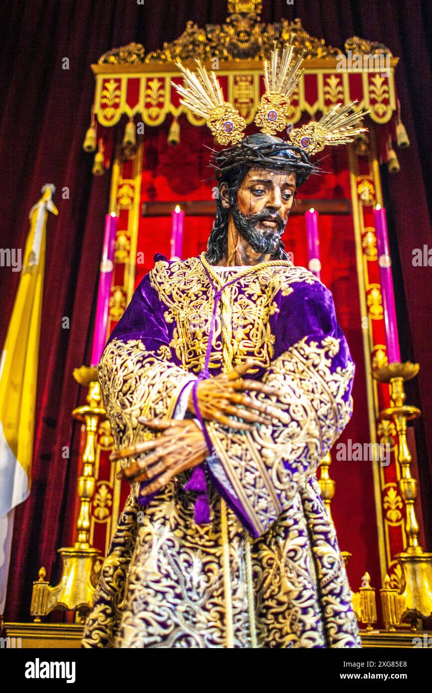 Nuestro Padre Jesus Nazareno statue from the 17th century displayed ...