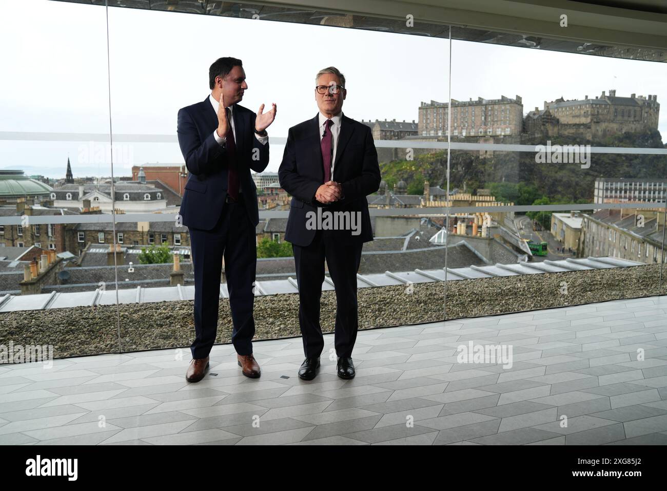 Prime Minister Sir Keir Starmer and Scottish Labour Leader Anas Sarwar ...