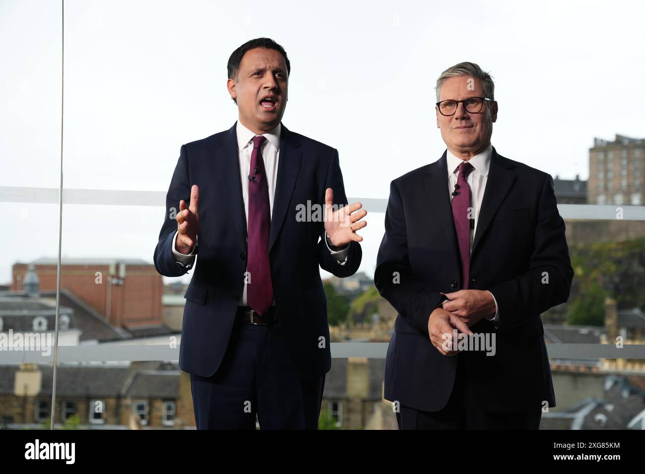 Prime Minister Sir Keir Starmer and Scottish Labour Leader Anas Sarwar ...