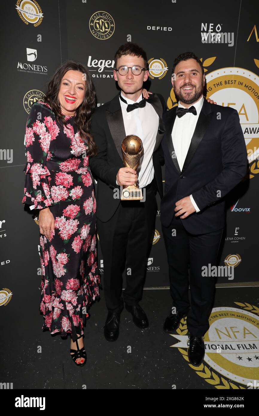 Brook Driver and Jo Hartley attend National Film Awards at Porchester ...