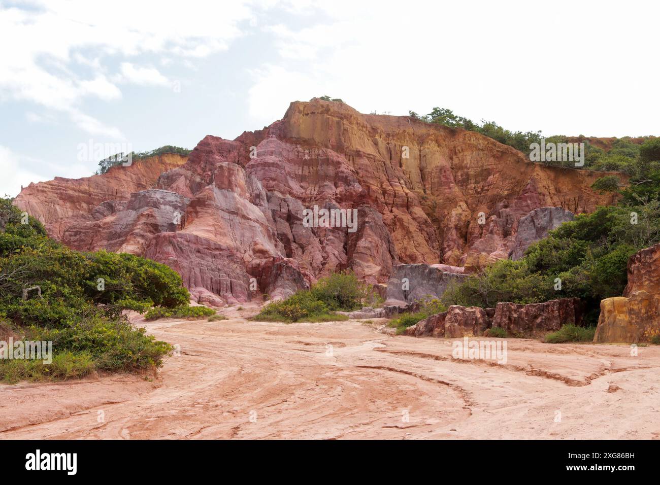 The Colorful and usual rock formation at the Canyon de Coqueirinho in ...
