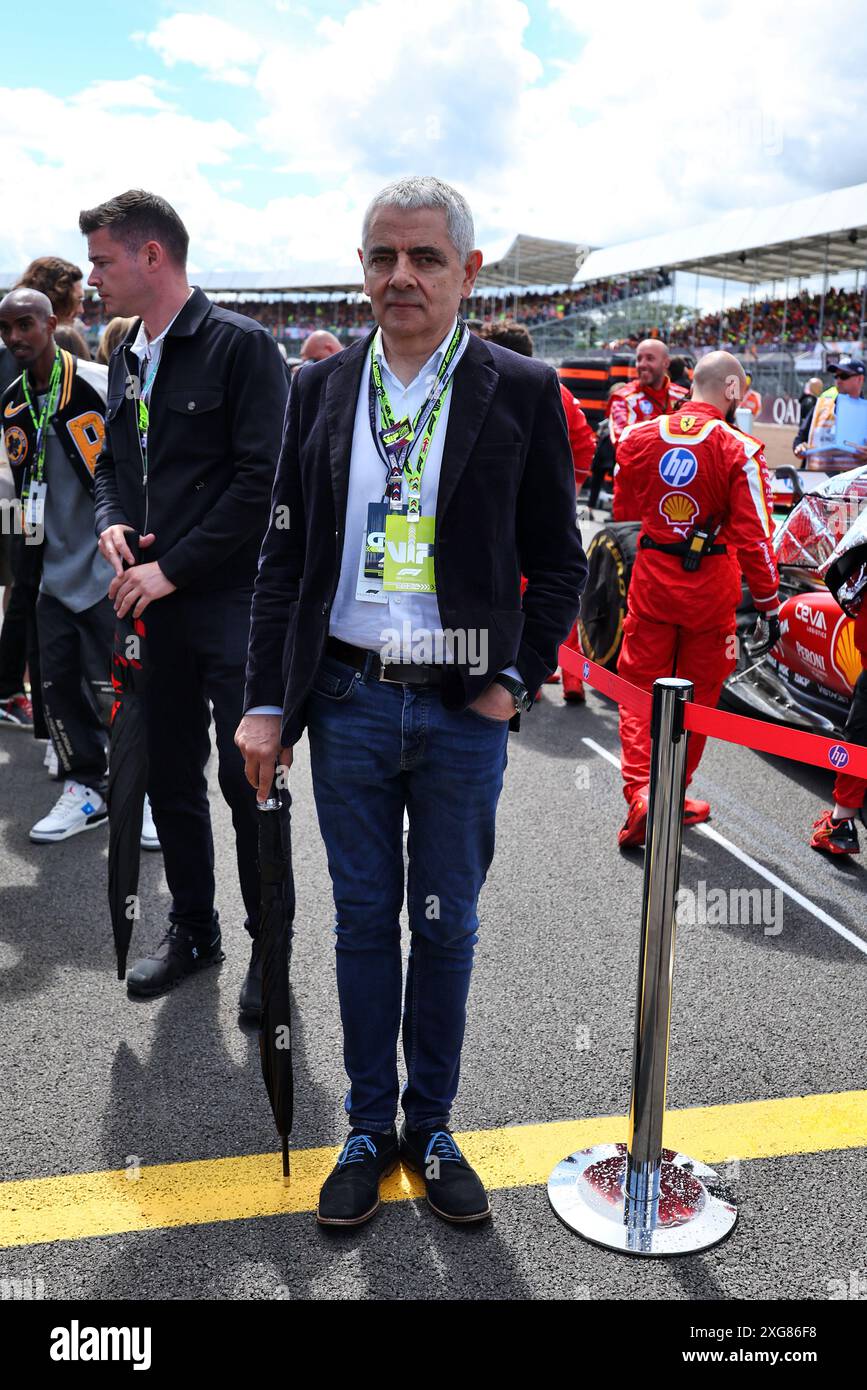 Silverstone, UK. 07th July, 2024. Rowan Atkinson (GBR) Actor on the ...