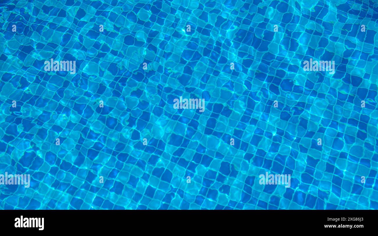 Swimming Pool Surface With Light Reflection and Water Ripple Patterns Stock Photo - Alamy