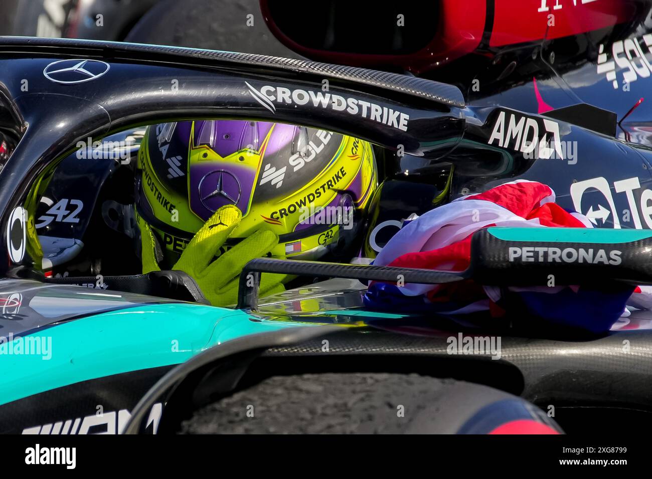 SILVERSTONE - Lewis Hamilton (Mercedes) wins the Grand Prix of Great ...