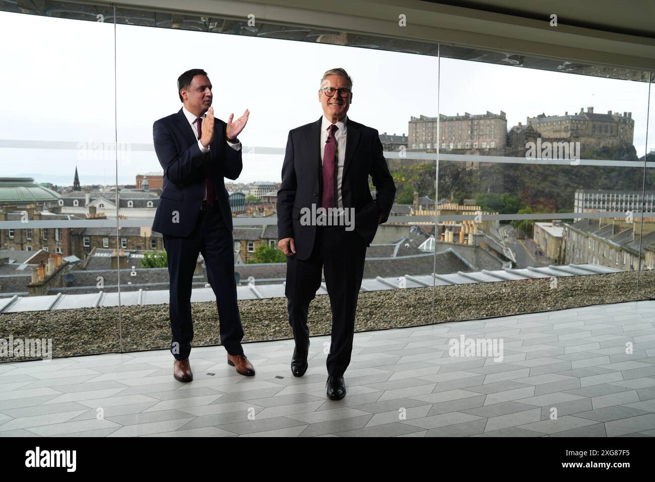 Prime Minister Sir Keir Starmer and Scottish Labour Leader Anas Sarwar ...