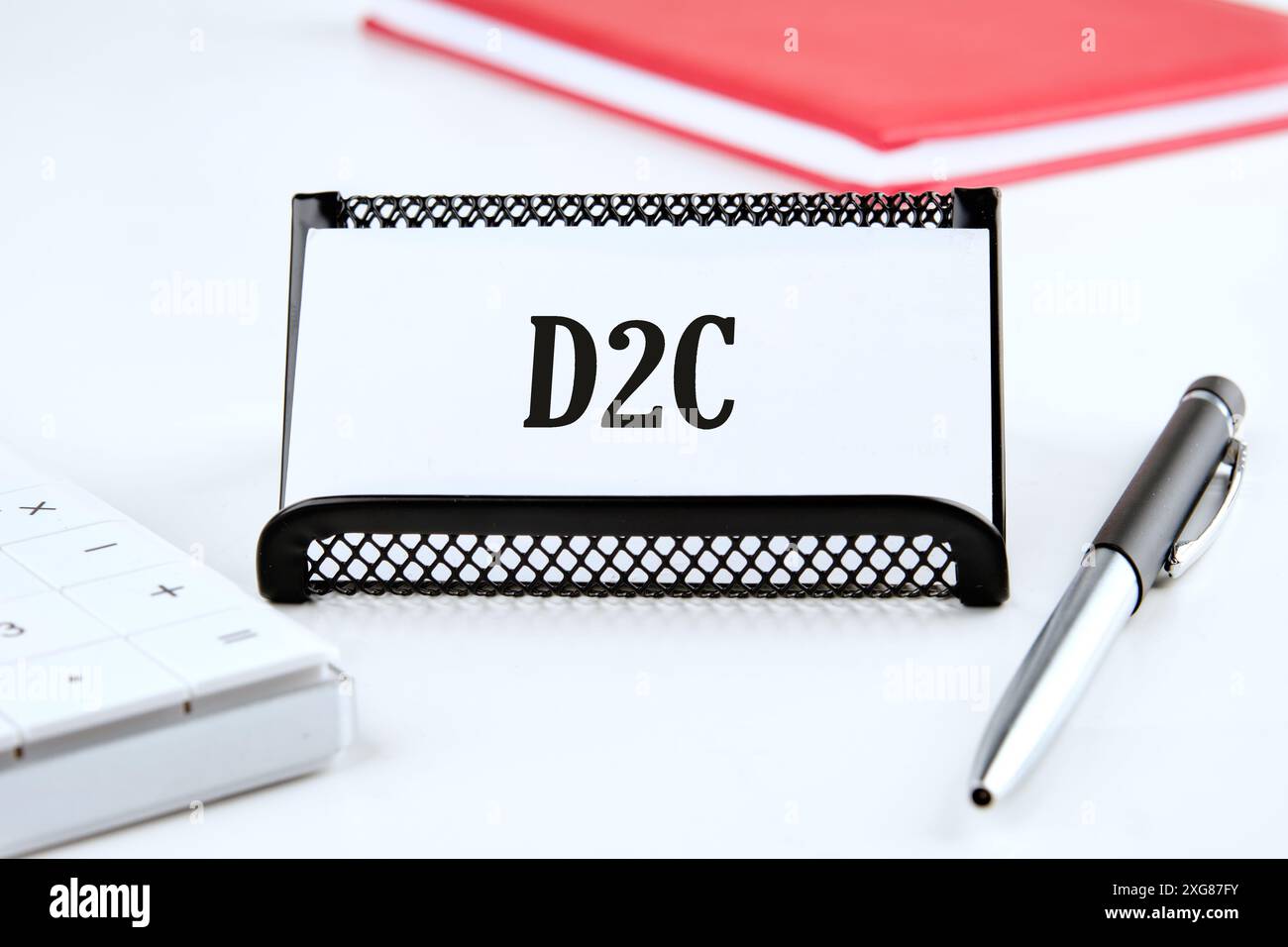 Business and D2C direct to consumer concept. Concept words D2C on a ...