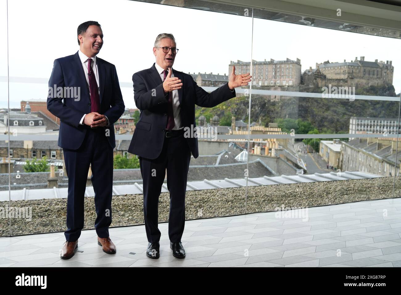 Prime Minister Sir Keir Starmer and Scottish Labour Leader Anas Sarwar ...