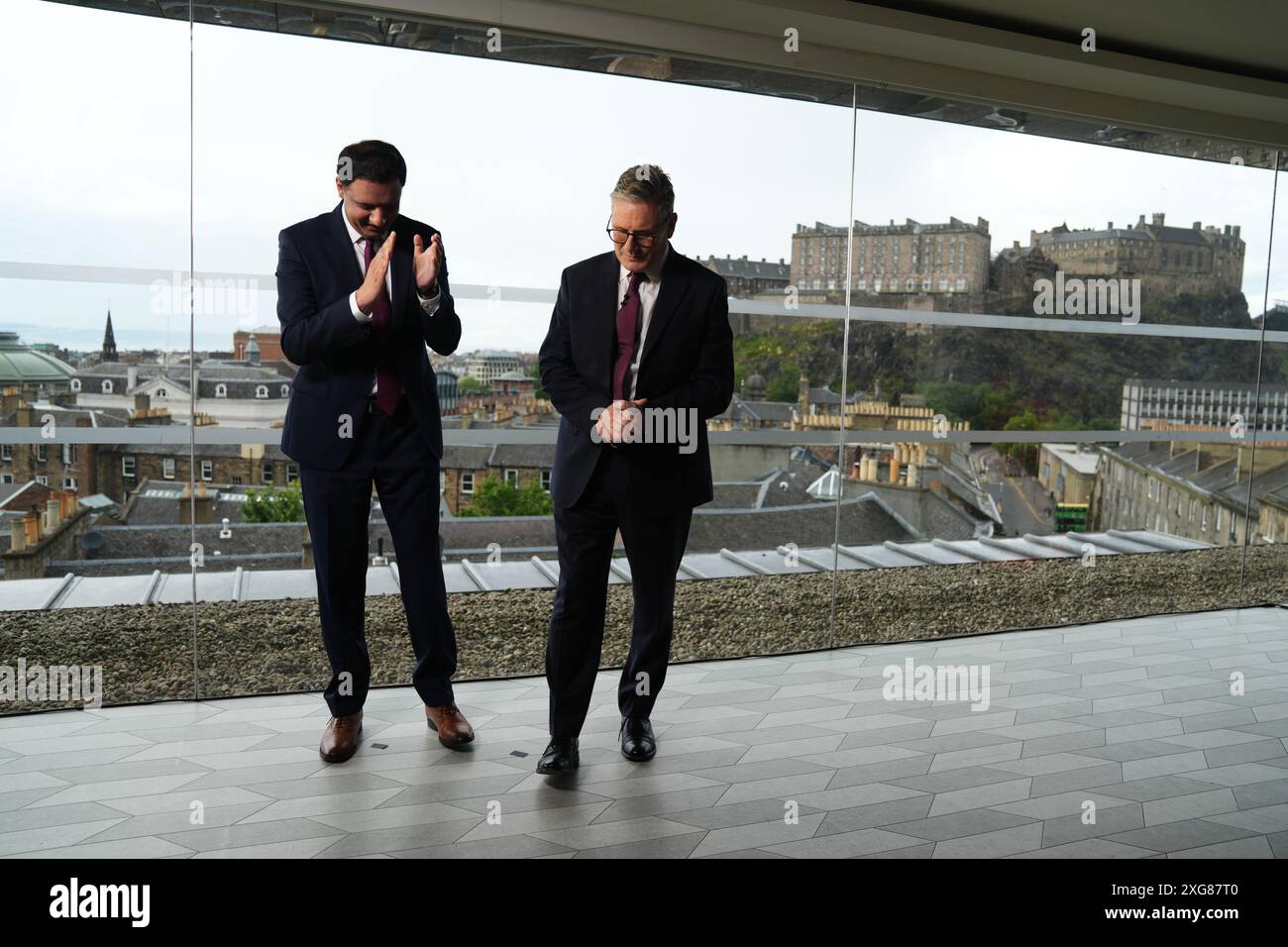 Prime Minister Sir Keir Starmer and Scottish Labour Leader Anas Sarwar ...