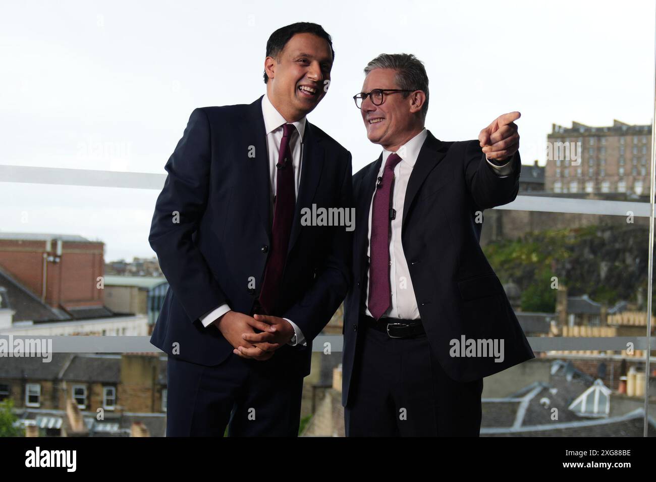 Prime Minister Sir Keir Starmer, Scottish Labour Leader Anas Sarwar ...