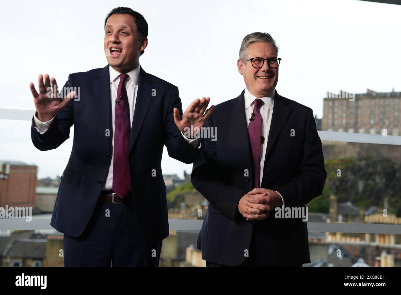 Prime Minister Sir Keir Starmer, Scottish Labour Leader Anas Sarwar ...