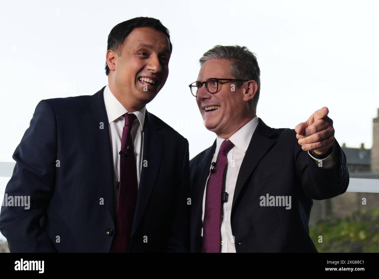 Prime Minister Sir Keir Starmer, Scottish Labour Leader Anas Sarwar ...