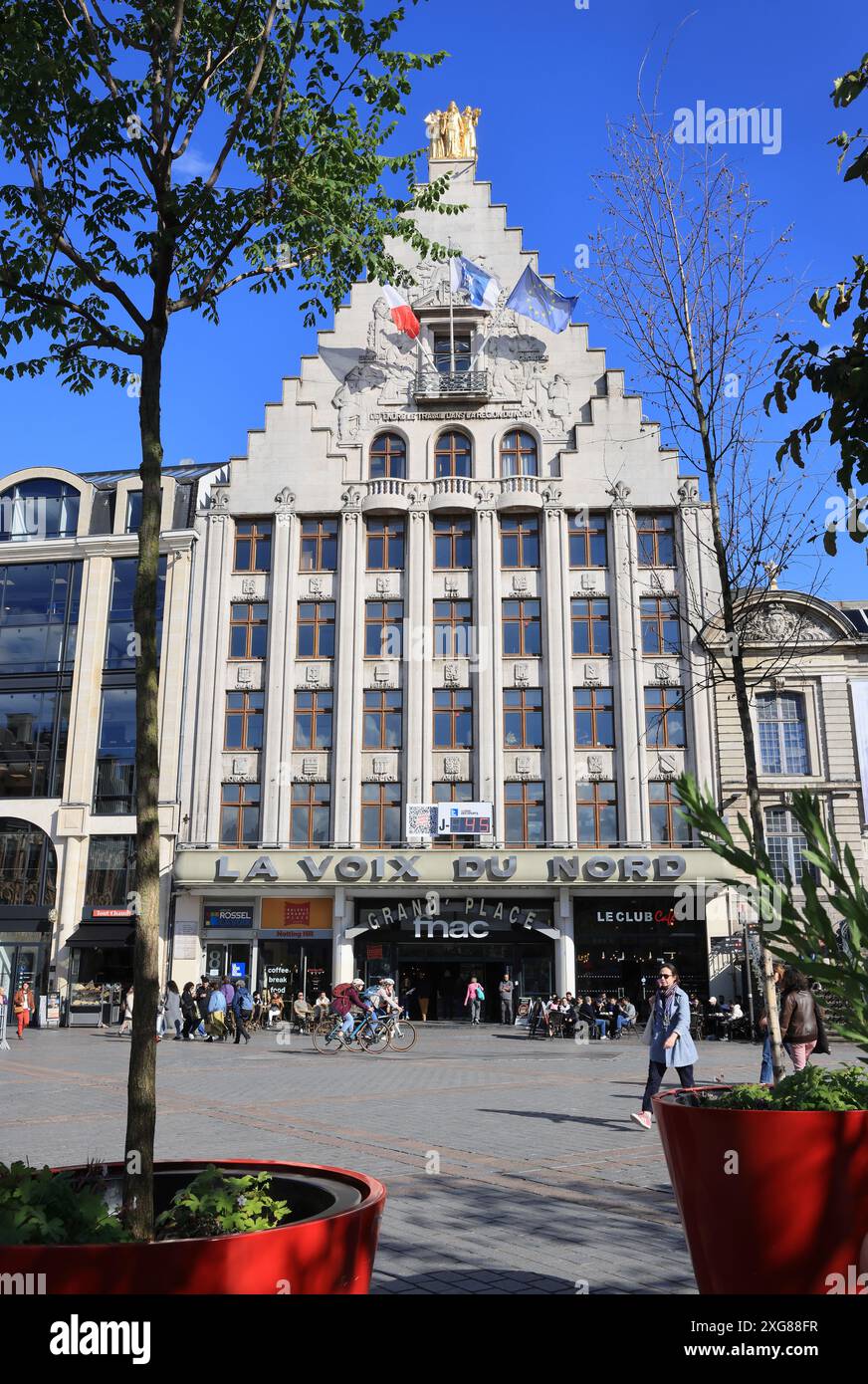 The Voix du Nord building on Place du General de Galle, with the three ...