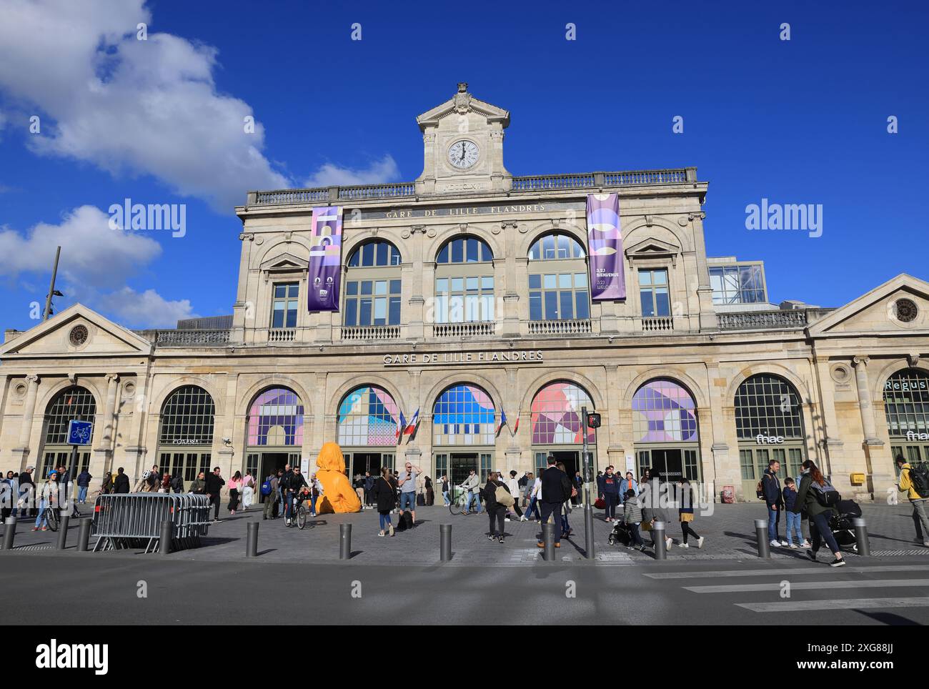 Gare de Lille Flandres train station in Lille, north France Stock Photo ...