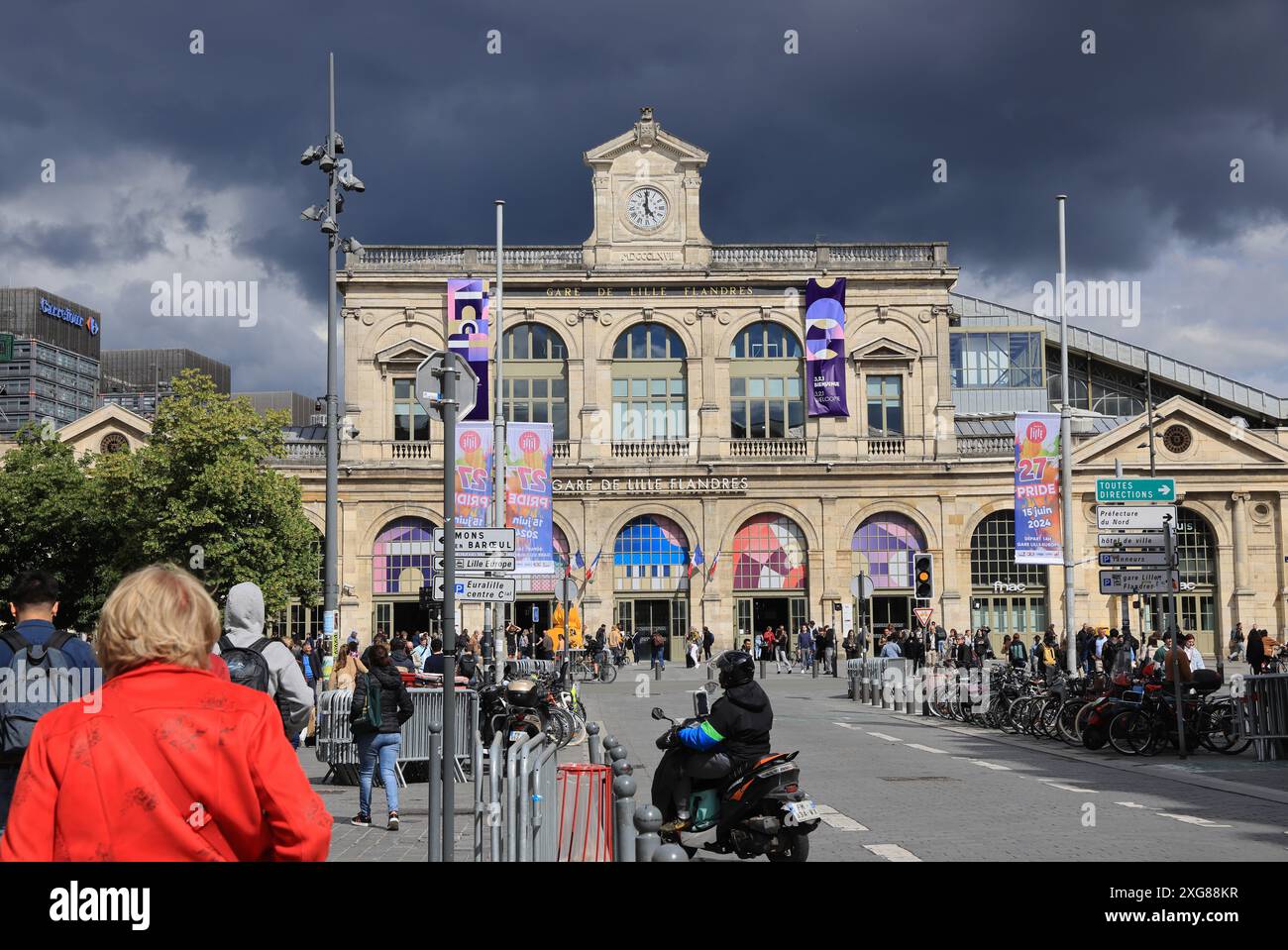 Gare de Lille Flandres train station in Lille, north France Stock Photo ...
