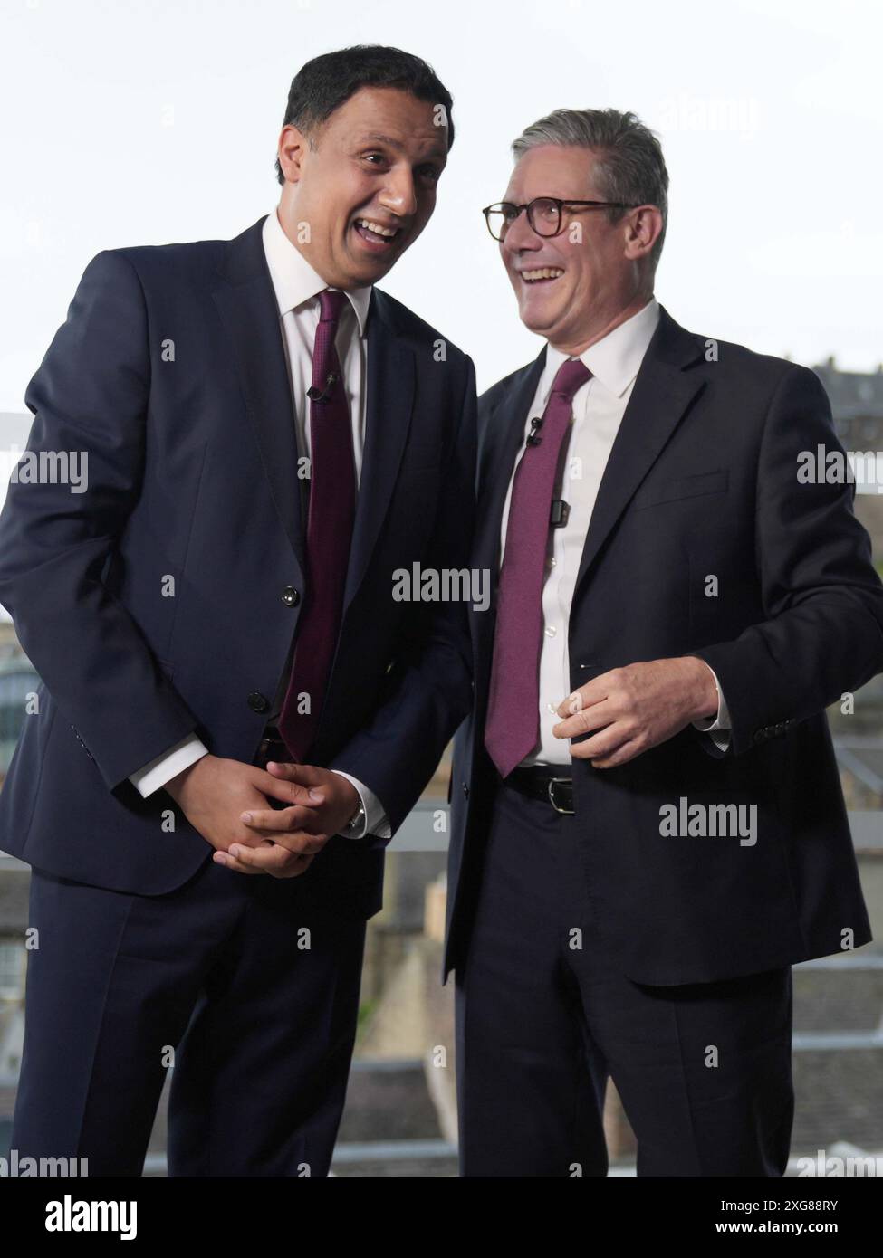 Prime Minister Sir Keir Starmer and Scottish Labour Leader Anas Sarwar ...