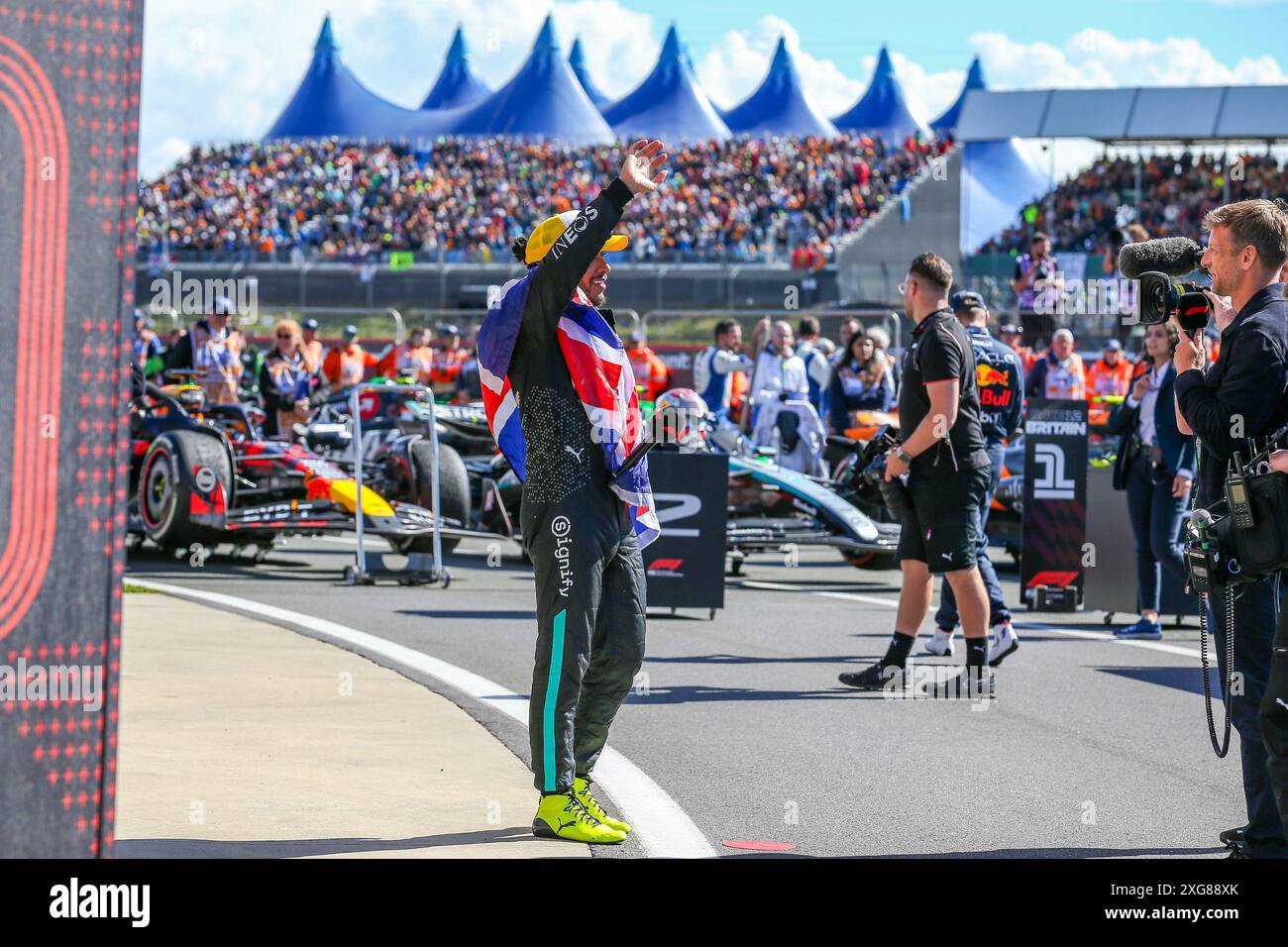 Silverstone, UK. 07th July, 2024. Lewis Hamilton 44 (GBR), Mercedes AMG ...