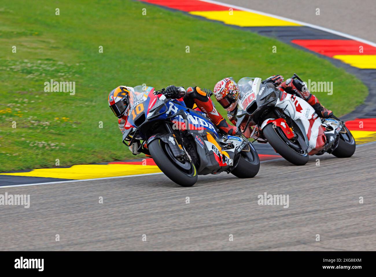 German MotoGP, Race Day. 7th July, 2024. Number 10 Repsol Honda Team ...