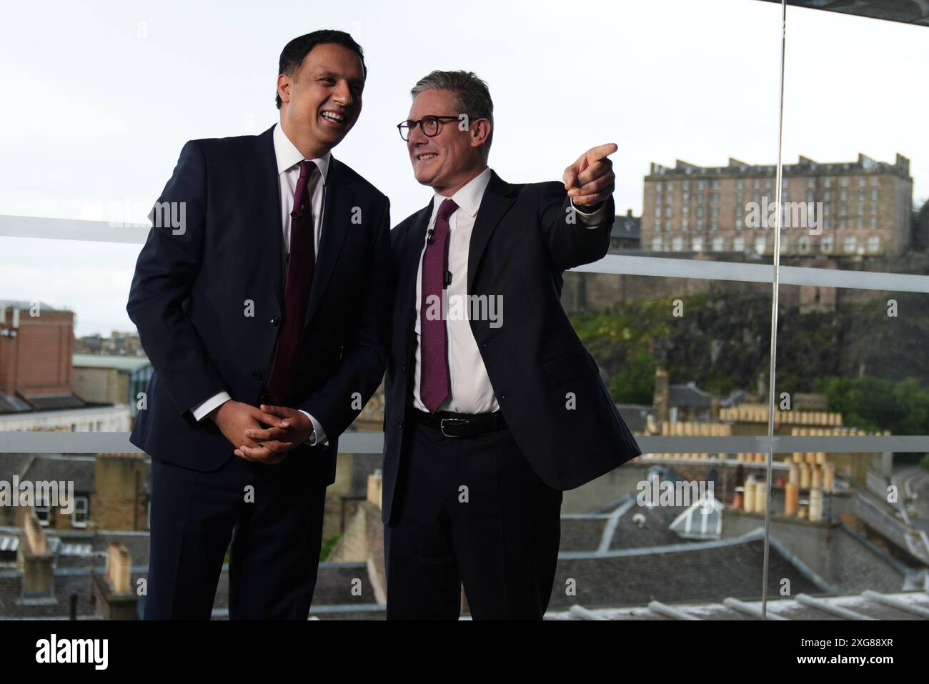 Prime Minister Sir Keir Starmer and Scottish Labour Leader Anas Sarwar ...