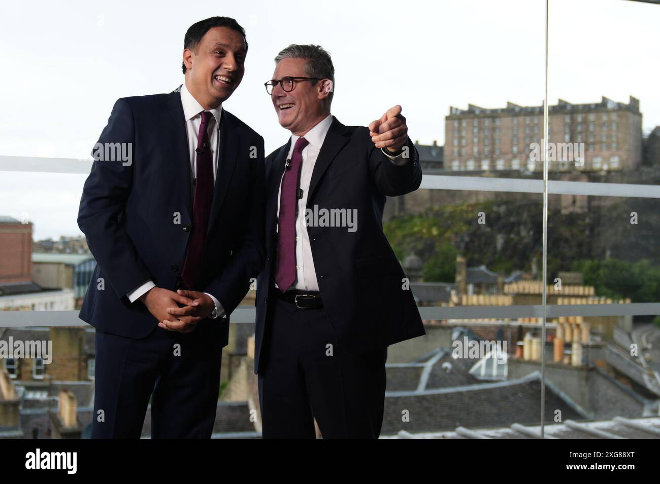 Prime Minister Sir Keir Starmer and Scottish Labour Leader Anas Sarwar ...