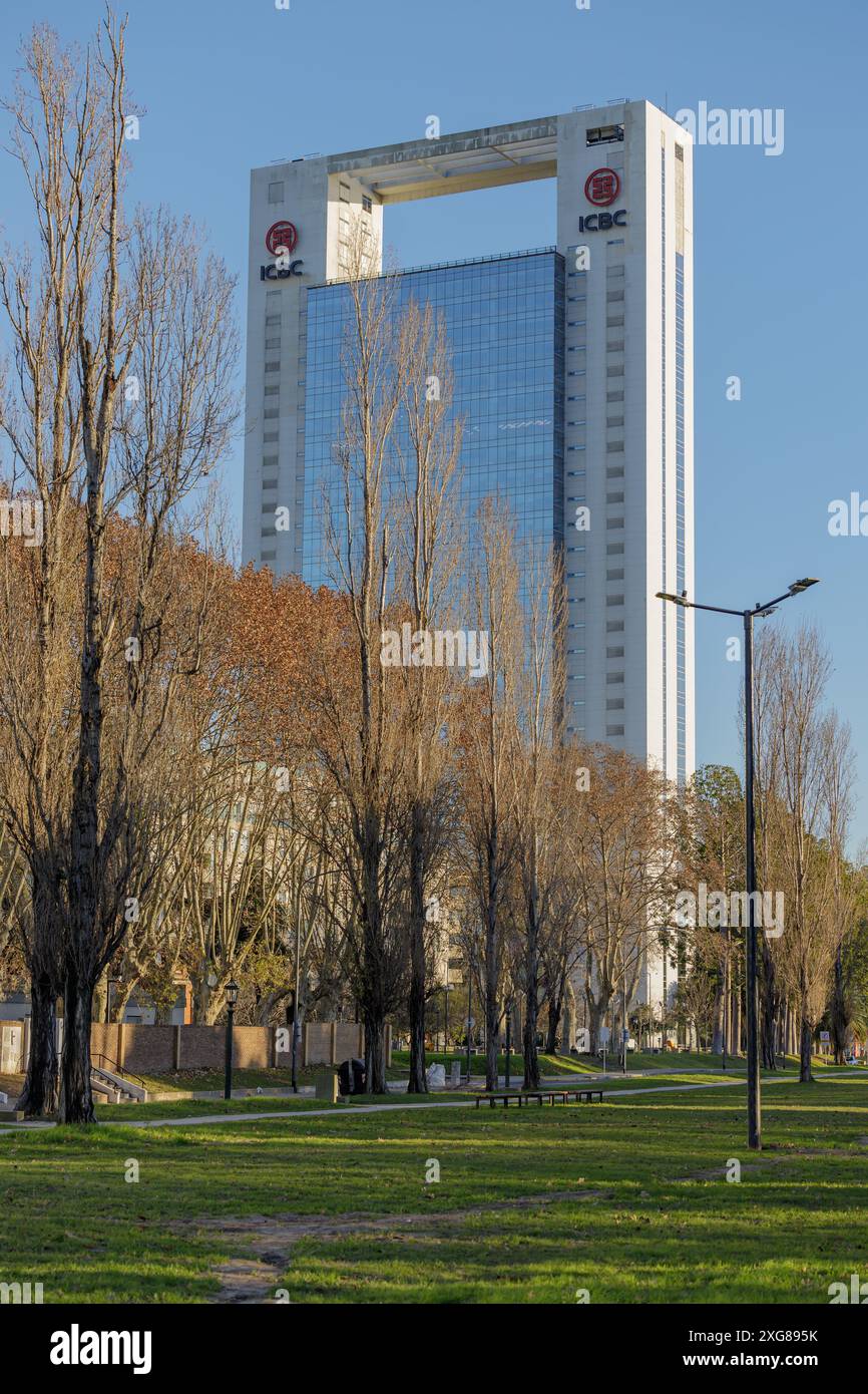 Buenos Aires, Argentina; June 29th 2024: ICBC bank building in the city ...
