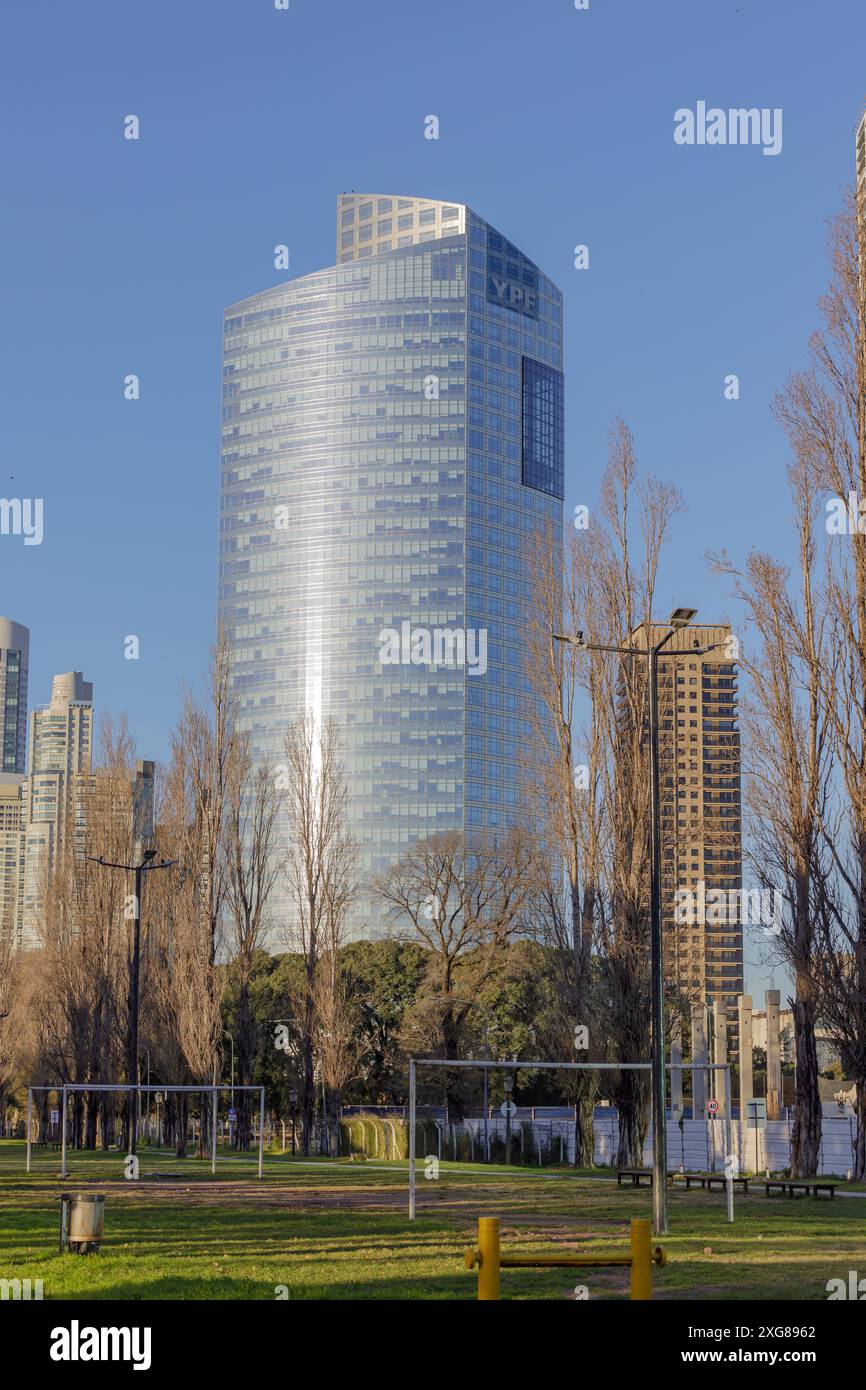 Buenos Aires, Argentina; June 29th 2024: Building of the YPF oil ...