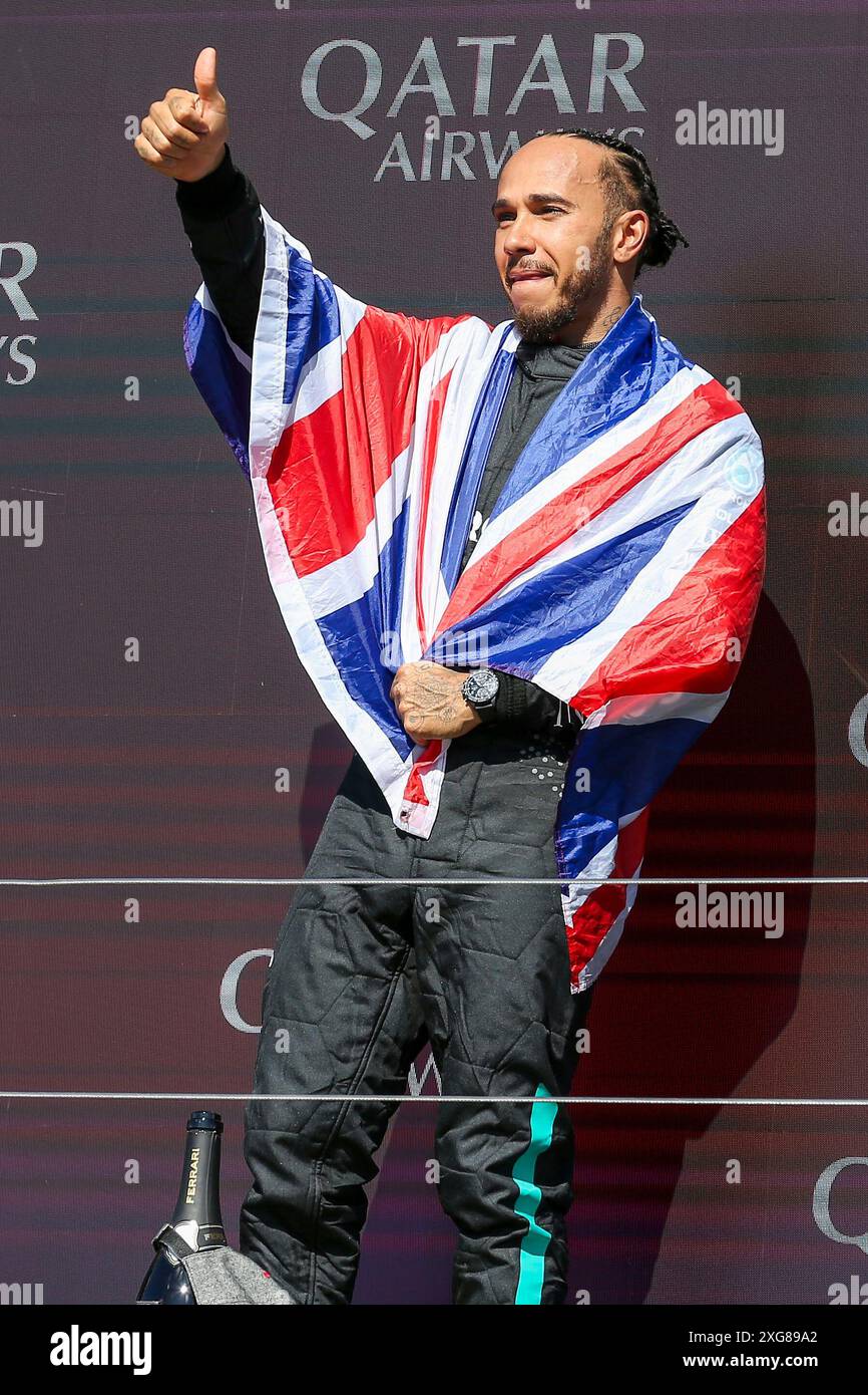 Silverstone, UK. 07th July, 2024. Lewis Hamilton 44 (GBR), Mercedes AMG ...