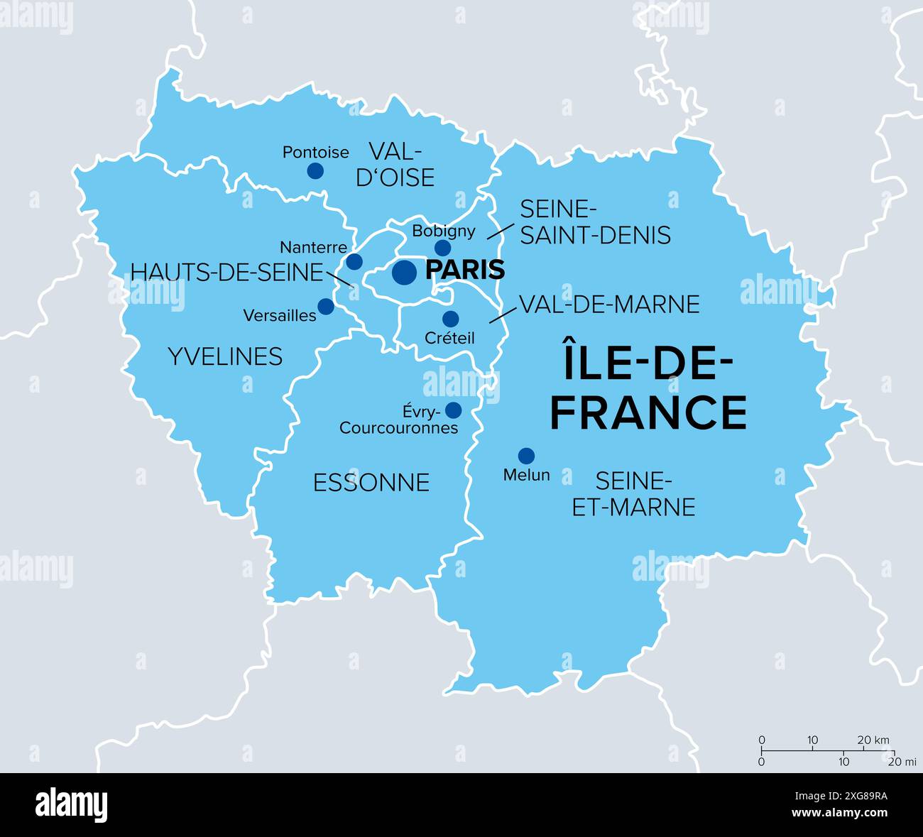 Ile De France Map Hi res Stock Photography And Images Alamy