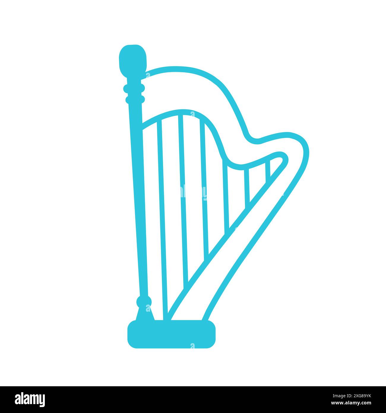 Gold harp logo hi-res stock photography and images - Alamy
