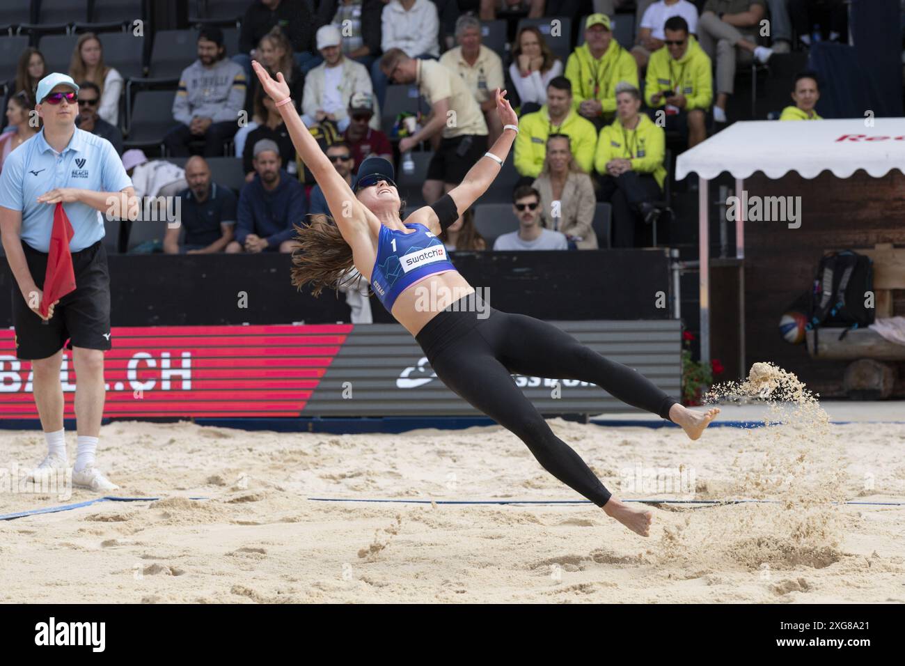 Gstaad Switzerland, 07/07/2024: Kristen Nuss (USA) in action during ...