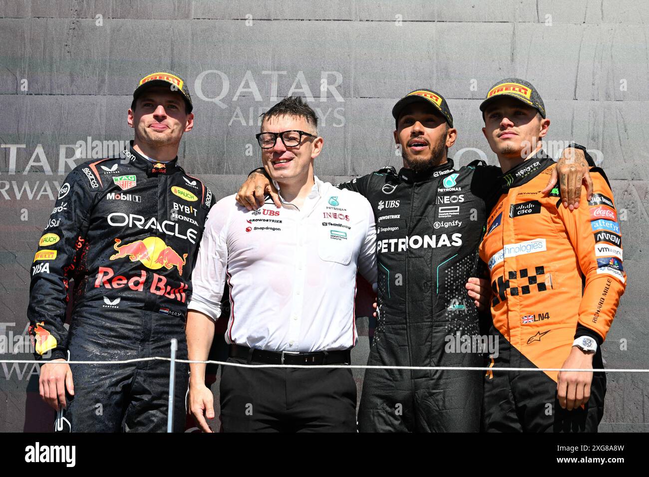 F1 qatar airways british grand prix 2024 first place trophy hi-res ...