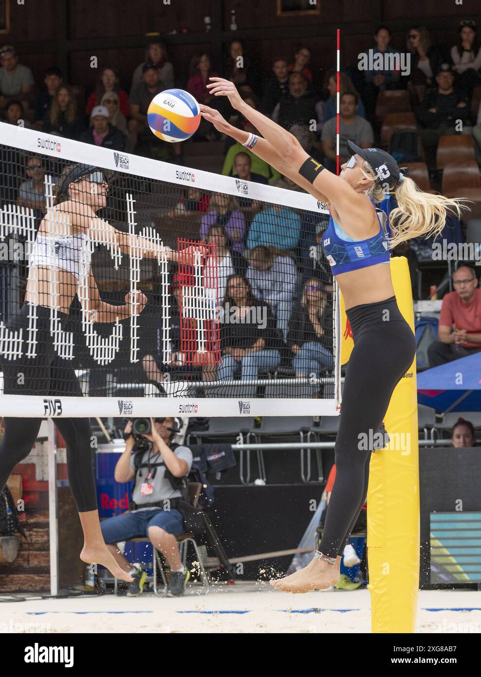 Gstaad Switzerland, 07/07/2024: Taryn Kloth (USA) in action during ...