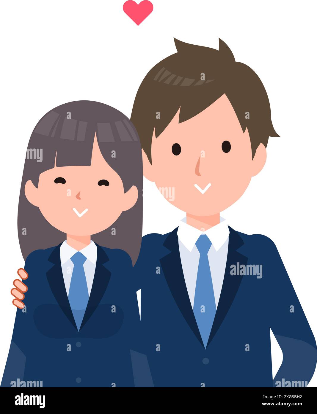 Junior high school students and dating Cut Out Stock Images & Pictures ...